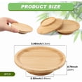 8 Pcs Wine Glass Charcuterie Topper, Bamboo Round Mini Charcuterie ...