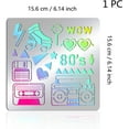 80s Stainless Steel Stencils 6x6 inch Retro Radio Drawing Stencils ...