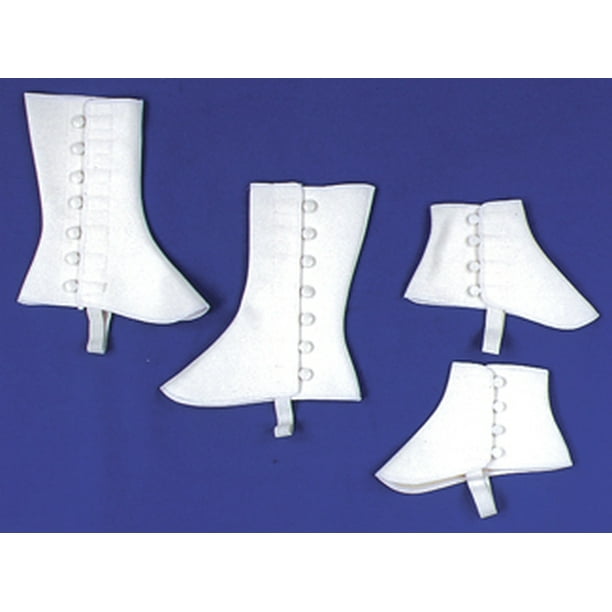 Short Vinyl White Spats Adult Halloween Accessory - Walmart.com