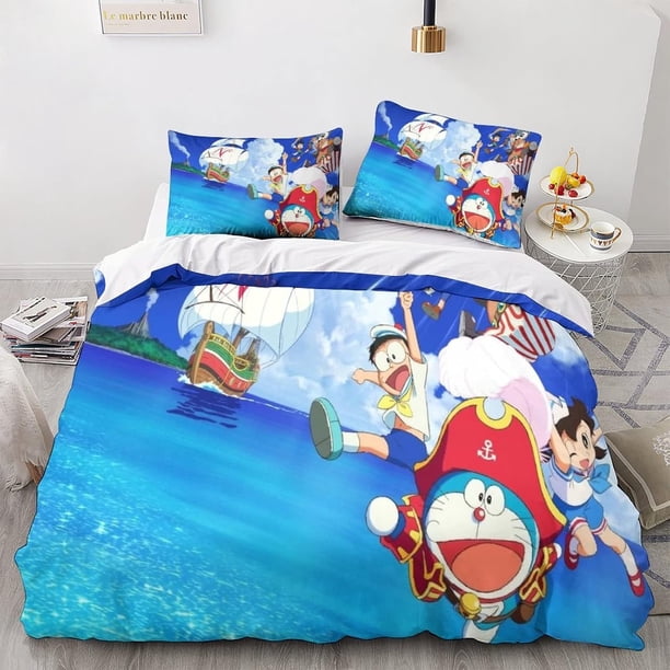 Doraemon Duvet Cover Bedding for Kids Girls Boys Pattern Anime ...
