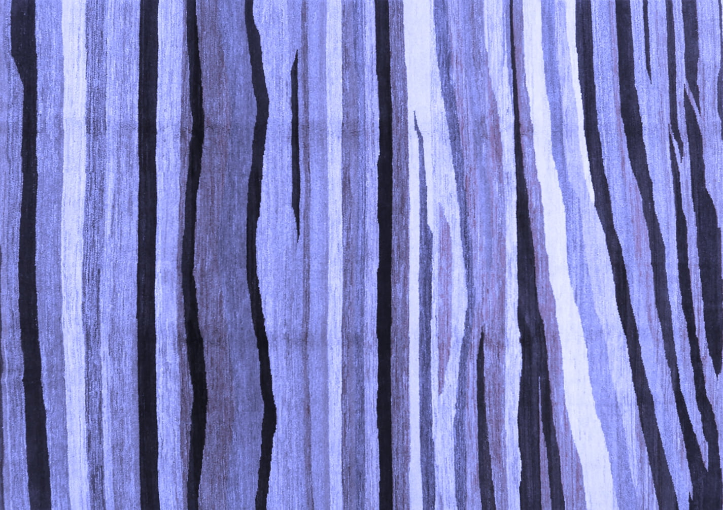 Ahgly Company Indoor Rectangle Abstract Blue Contemporary Area Rugs, 2 ...