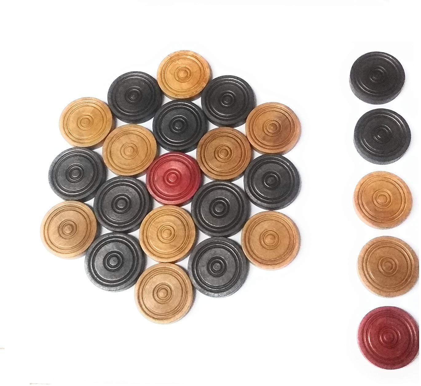 Lacco Maxx Wooden Carrom Board Coins - 24 Pcs + 1 No Striker - Walmart.com
