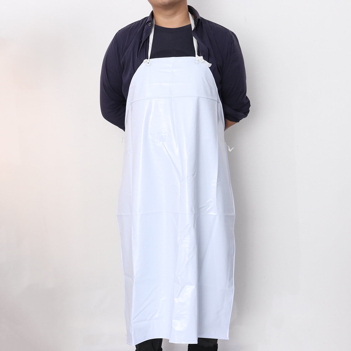 Waterproof Unisex Heavy Duty Apron for Butchers Kitchen (White ...
