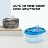 WOPET Safe Drinking Pet Water Fountain for Dogs and Cats, 67oz/2L with ...