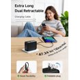 Retractable Wall Charger, 65W Fast Charging USB C Charger Block with 3 ...