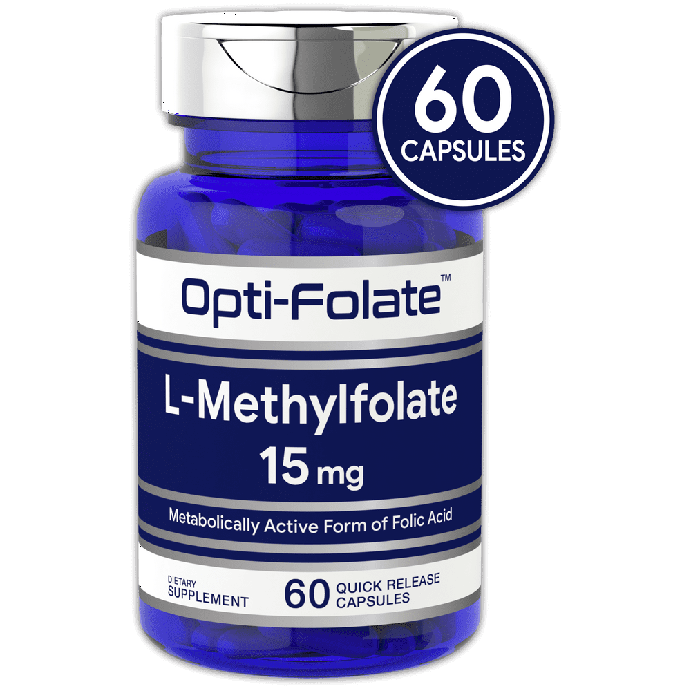 L Methylfolate 15mg | 60 Capsules | Max Potency | Optimized and ...