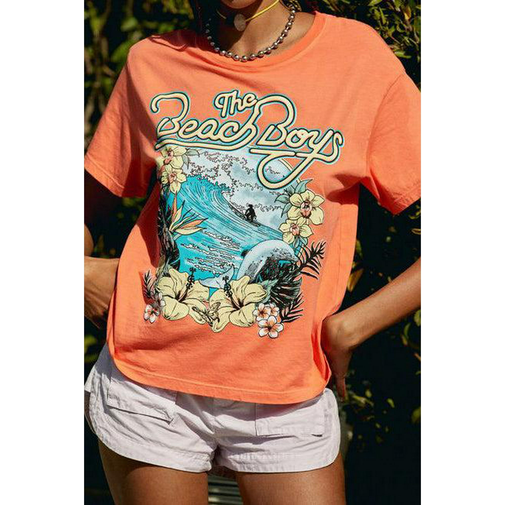 Click here for Fivefive The Beach Boys Surfs Up Boyfriend Tee-Xl prices