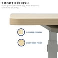 VIVO White & Light Wood 71 x 30 inch Table Top for Sit Stand Desk ...