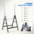 Sturdy Adjustable Saw Stand with Seven Speeds, Quick-Assembly Workbench ...