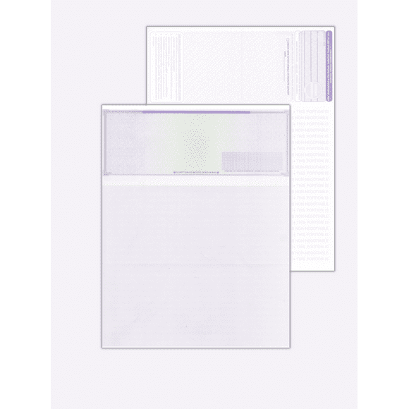 High Security Check Paper