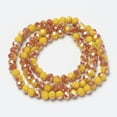 10Strand Electroplate Opaque Solid Color Glass Beads Strands Rainbow ...