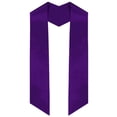 60Inch Pure Color Satin Graduation Stole With V-Shaped Neckline Formal ...