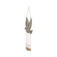 Bells and Windchimes Metal Glass Iron Beaded Bird Design Metallic ...