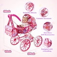 RSG 10 Pcs Baby Doll Stroller Set with Feeding Doll Accessories, Toys ...