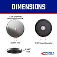 Master Magnetics 07223 Magnet Rnd Base 95# - Walmart.com