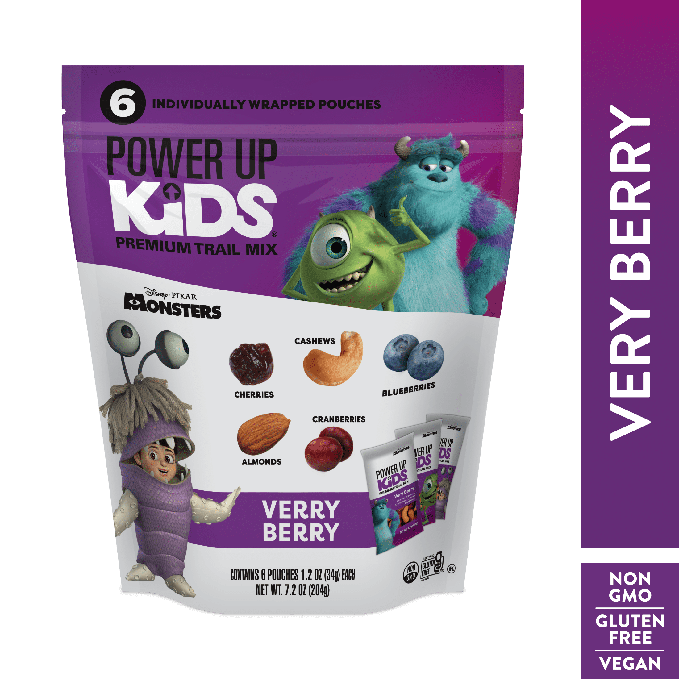 Power Up Kids Disney Very Berry Trail Mix, Gluten-Free, 1.2 oz, 6 Count ...