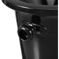Black Plastic Wine Spit Bucket 8.3 Inch Round Double-Handle Wine Dump ...