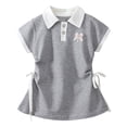 Bxsruta Toddler Girls Dress Soft Knit Cotton Short Sleeve A Line Dress ...