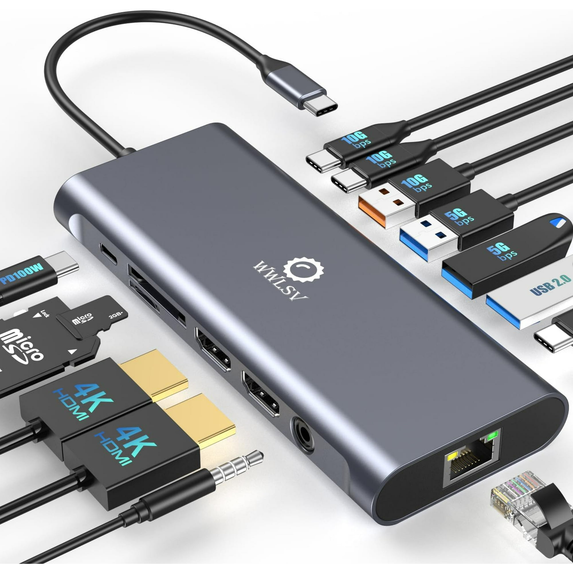 Click here for Hesignd Docking Station Dual Monitor  14 In 1 Dual... prices