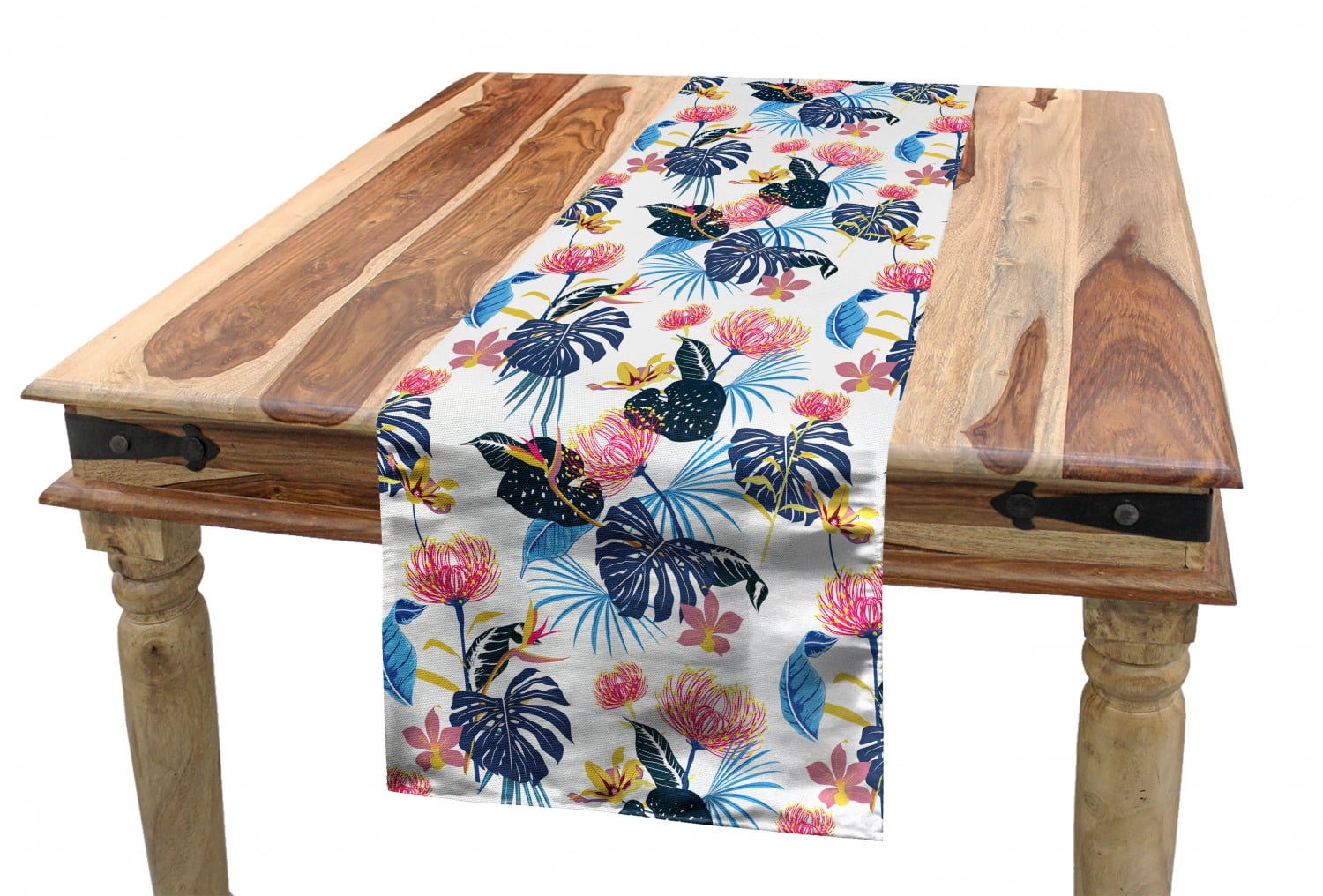 Tropical Table Runner, Exotic Forest Growth with Different Lively ...