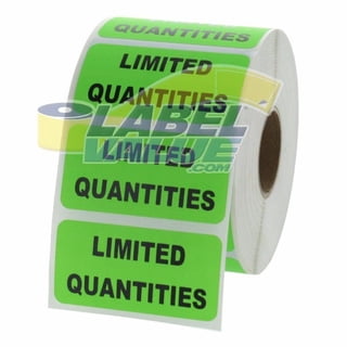 Limited Quantity Label