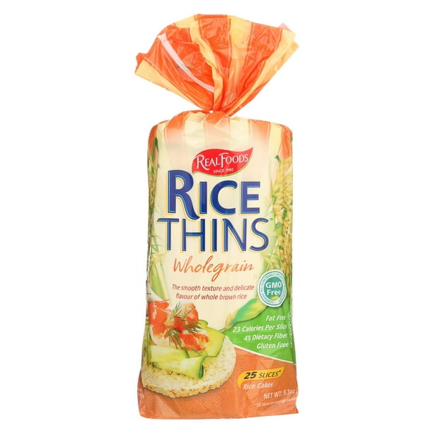 Real Foods Wg Rice Thins (6x5.3OZ ) - Walmart.com - Walmart.com