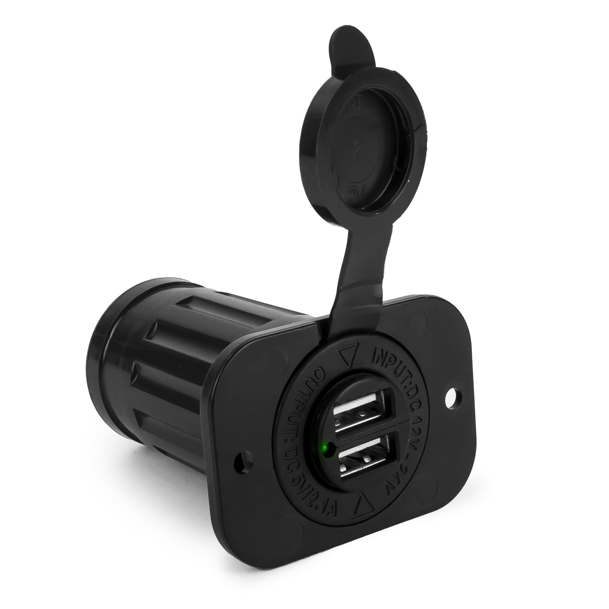 Five Oceans Marine Waterproof Dual Port USB Power Socket, 12 Volts - 24 ...
