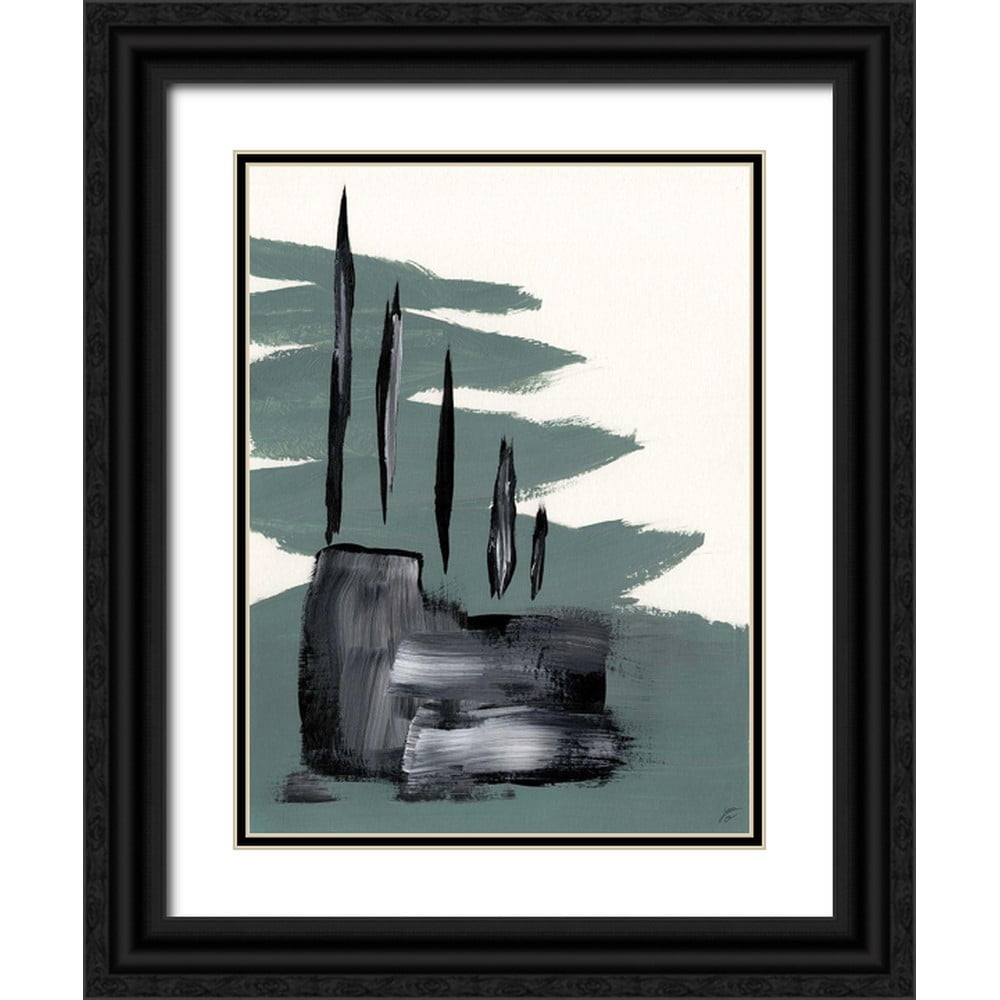 Lee, Judson 12x14 Black Ornate Wood Framed with Double Matting Museum ...
