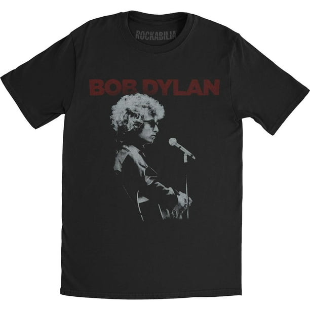 Bob Dylan - Bob Dylan Men's Sound Check Slim Fit T-shirt Medium Black ...
