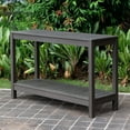 Cambridge Casual Sailendra Collection Wood Outdoor Console Table, Dark ...