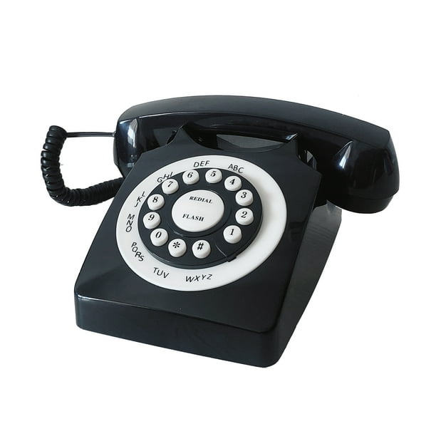 TelPal Retro Corded Landline Phone, Classic Vintage Old Fashion ...