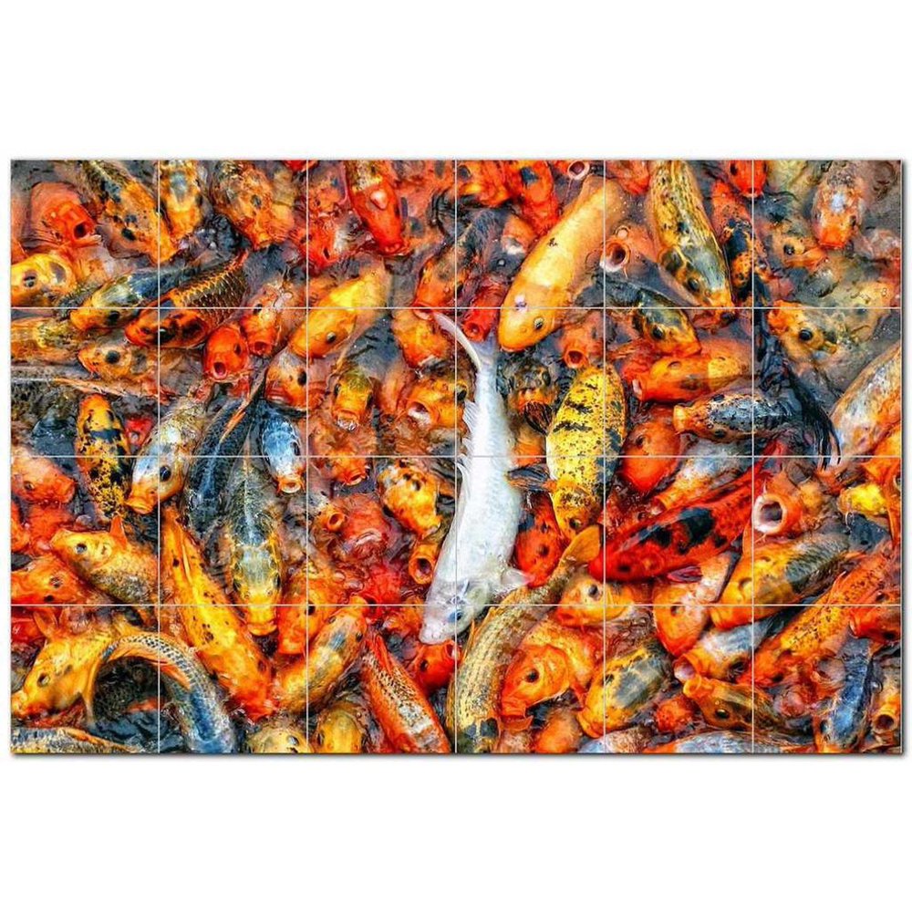 Coral Fish Underwater Ceramic Tile Mural Kitchen Backsplash Bathroom ...