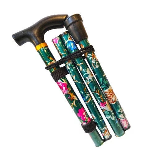 Walking Stick Easy Fold Adjustable Cane Lightweight Mobility ...