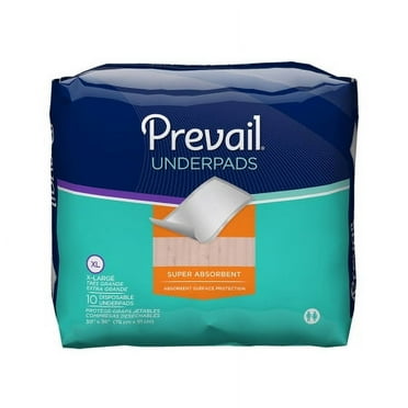 Underpad Prevail® 23 X 36 Inch Disposable Fluff Light Absorbency ...