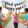 Find Your Happy Pace Banner, Runner Party Decor, Running Race Glitter ...