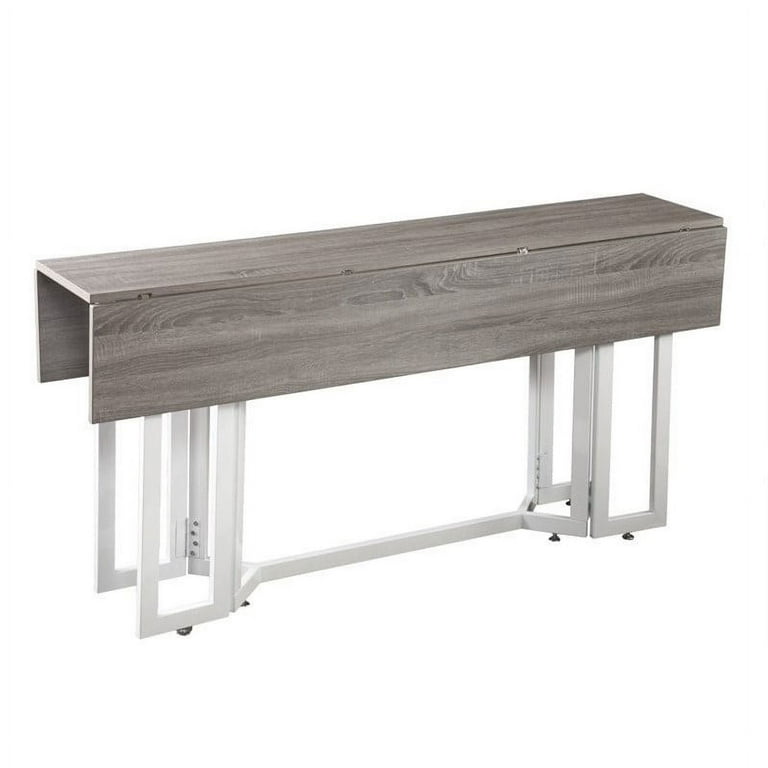 Holly Martin Driness Drop Leaf Table Weathered Gray