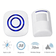 GJX Wireless Home Security Driveway Alarm,Entry Alert,Visitor Door Bell ...