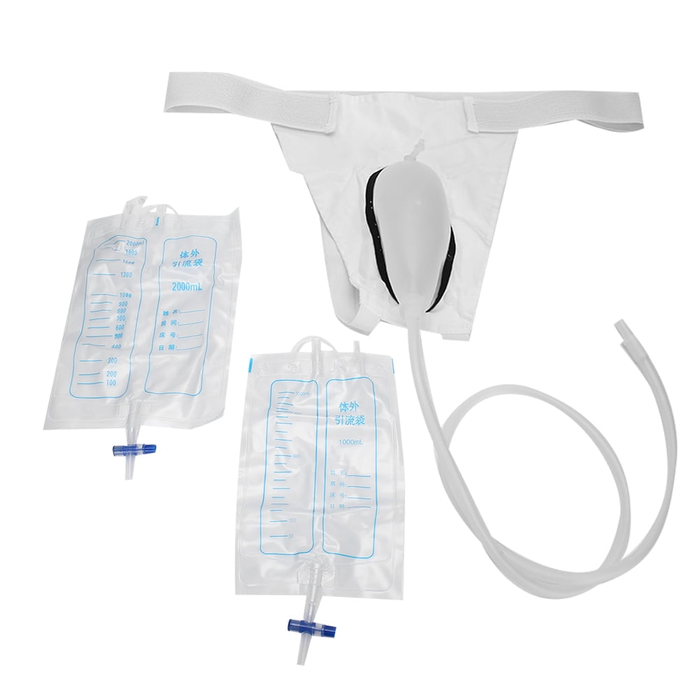 LAFGUR Male Urine Collection Bag,Urine Collection Bag Reusable Silicone ...