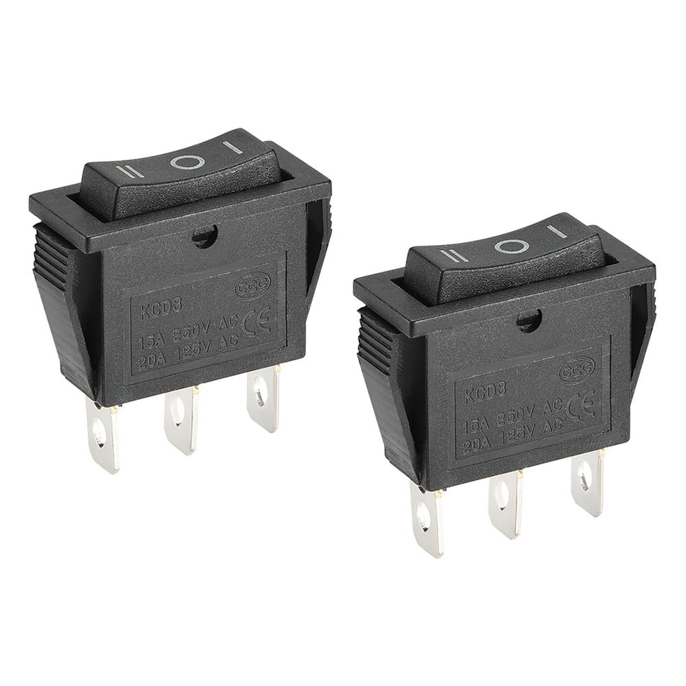 Boat Rocker Switch Black Toggle Switch for Boat Car Marine 3 pins ON ...