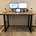 Desky Quad Sit Stand Desk Frame - White - Walmart.com