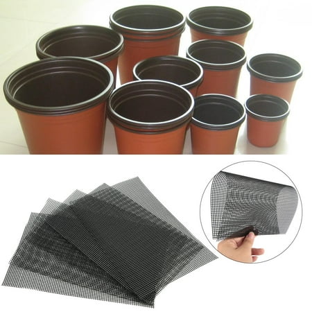Herwey 5PCS Gardening Flower Pot Hole Mesh Mat Pad Plant Potting Bonsai ...