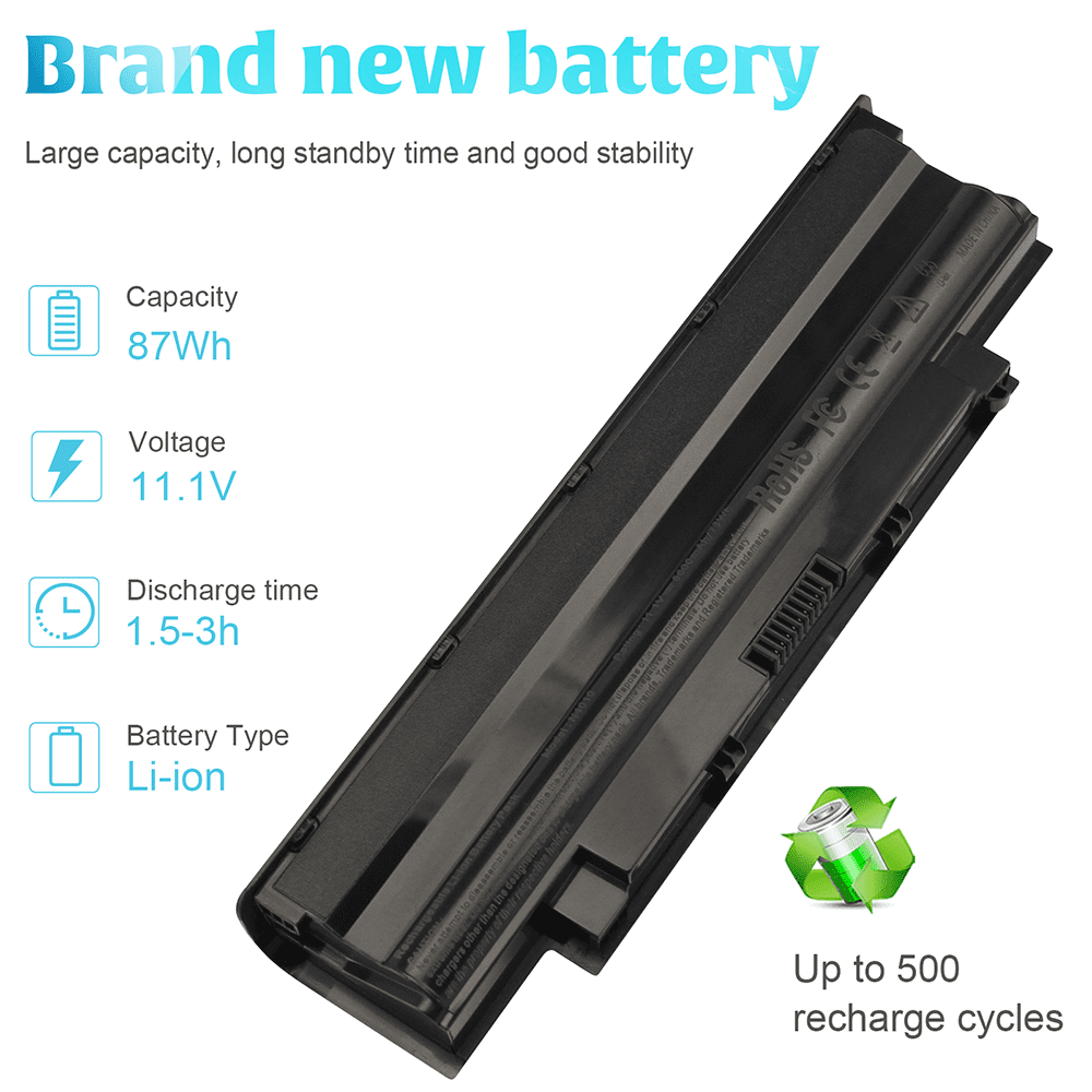 9 Cell Battery J1KND for Dell Inspiron N4010 N4110 N5010 N5050 N5110 ...