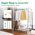 600lbs Heavy Duty Garment Rack with Shelves Commercial Grade Clothes ...