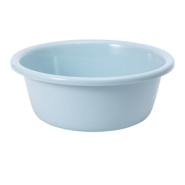 12 Inch Round Plastic Wash Basin, Large Capacity Home Round Plastic Wash Basin For Bathroom ...