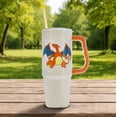 Pokemon Charizard & Type 30oz Stainless Steel Tumbler with Handle and ...