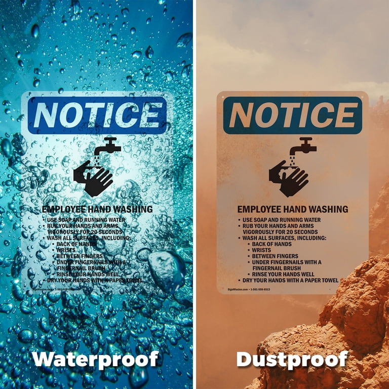 Employee Hand Washing Posters