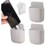 TSV Wall Mount Remote Control Holder, Adhesive Storage Box for Phone ...