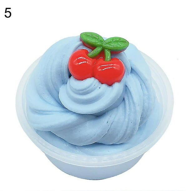 HEFEI，Blue 60/100ml Fruit Ice Cream Slime Reliever Sludge Kids Toy ...