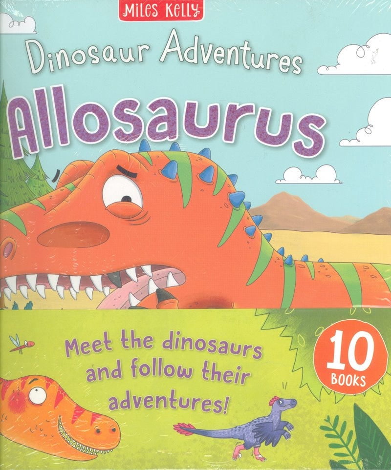 Miles kelly dinosaur adventures 10 books collection set (allosaurus ...
