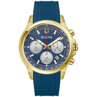 Free Shipping! Bulova Marine Star Chronograph Blue Dial Men's Watch ...